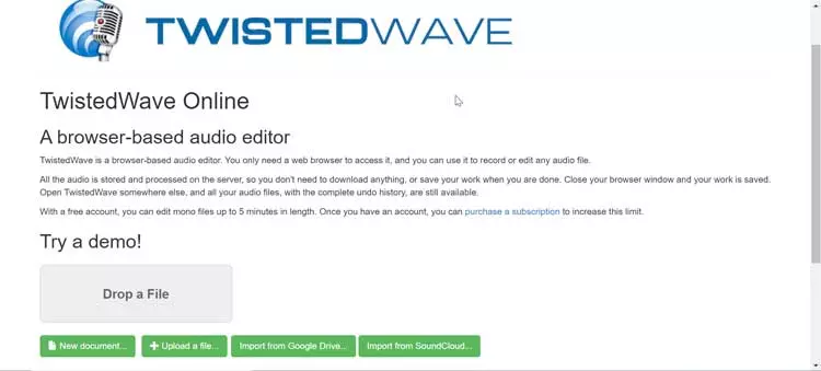 Το TwistedWave Online