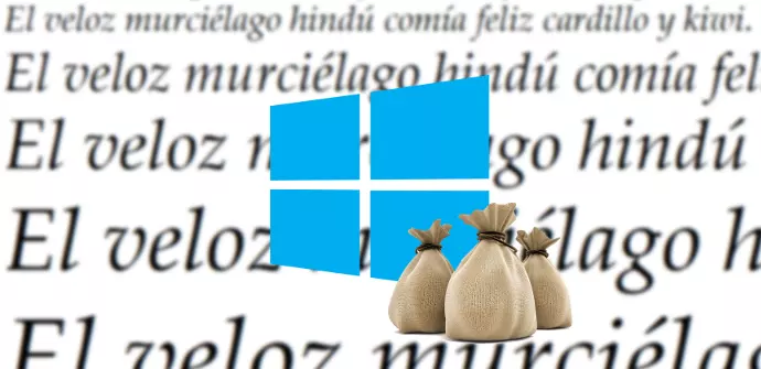 Fonts akwụ ụgwọ na-abịa na Windows 10 Mmelite ndị na-emepụta mmiri 16091_1