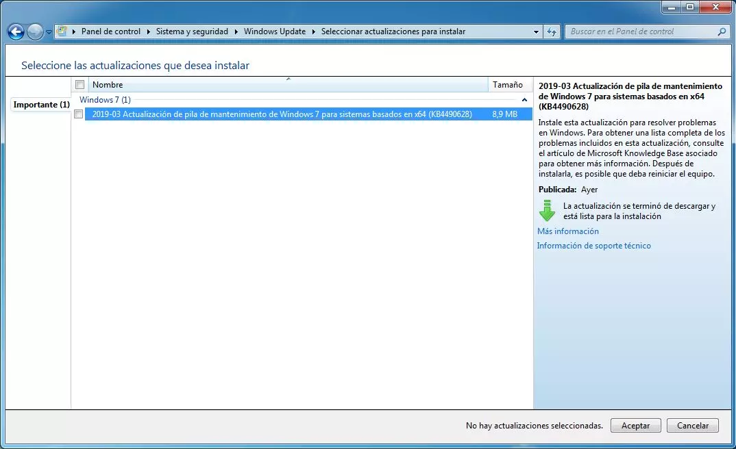 KB4490628 Windows 7