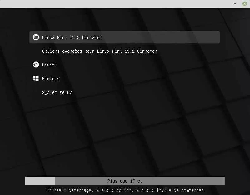 Linux Mint 19.3 Tricia - Inicialização