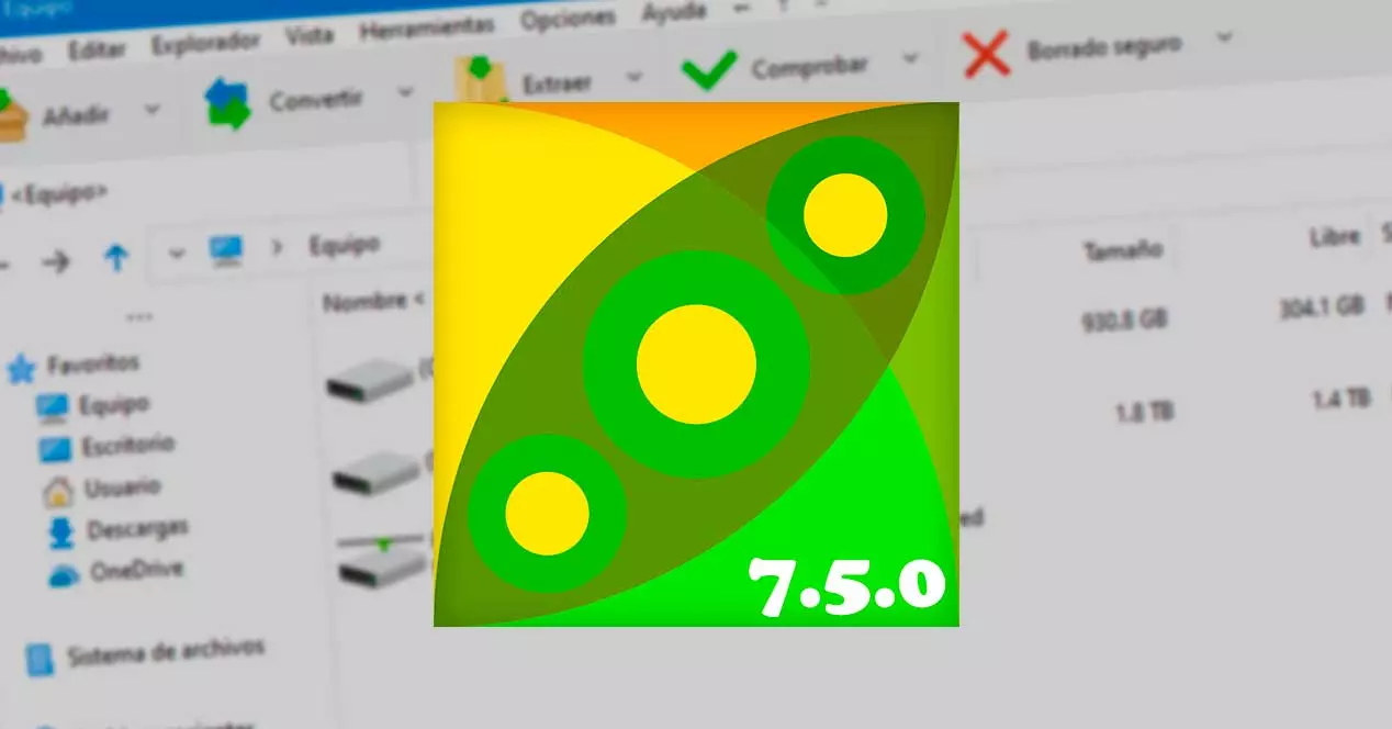 PeaZip 7.5.0, nuus en aflaai van die beste lêerkompressor