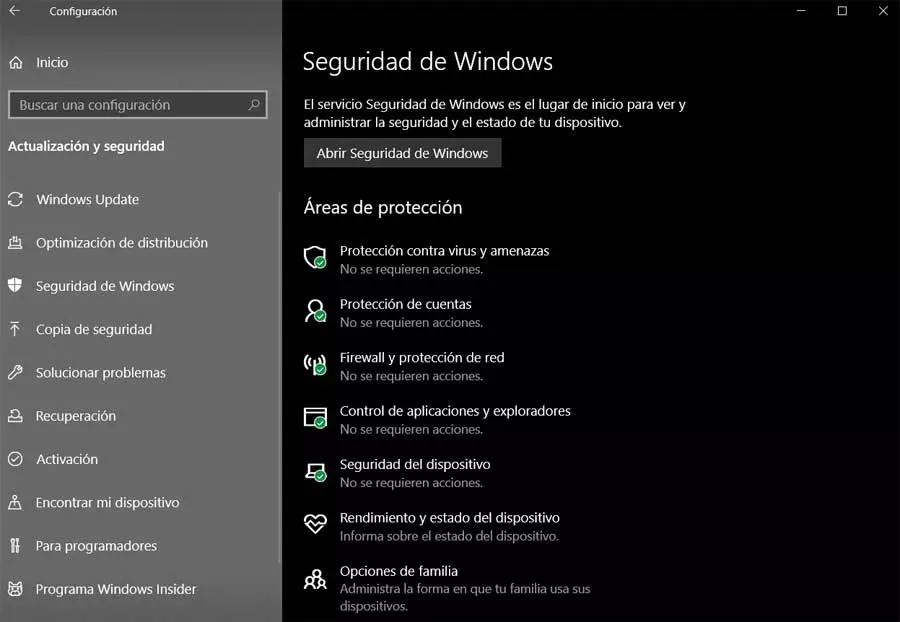 Windows Defensar antivirus