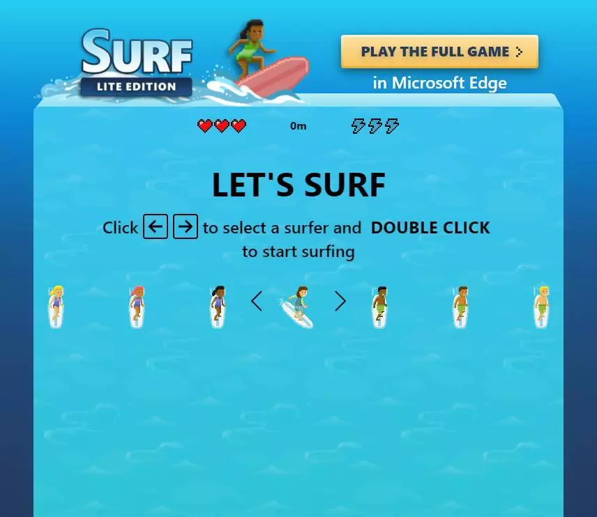 Surf Lite Mini ဂိမ်း