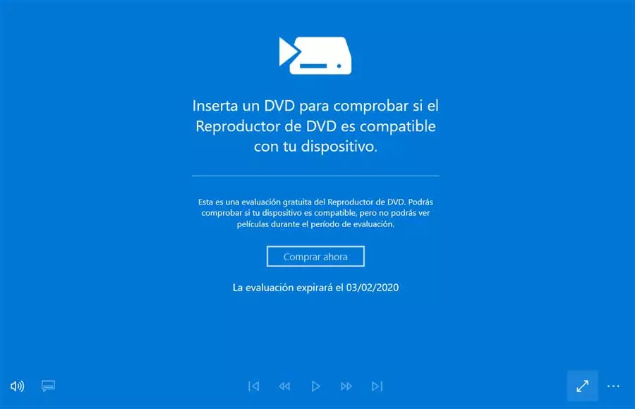 Windows 10 DVD-soitin