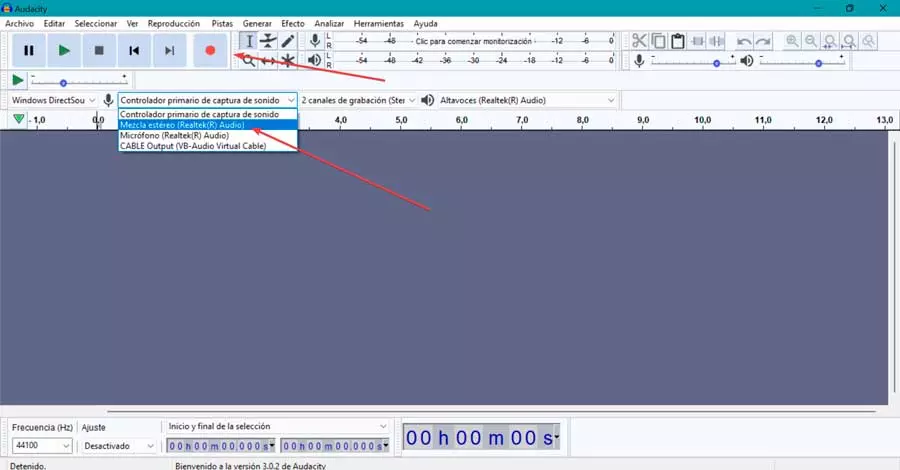 Rekam dengan Audacity