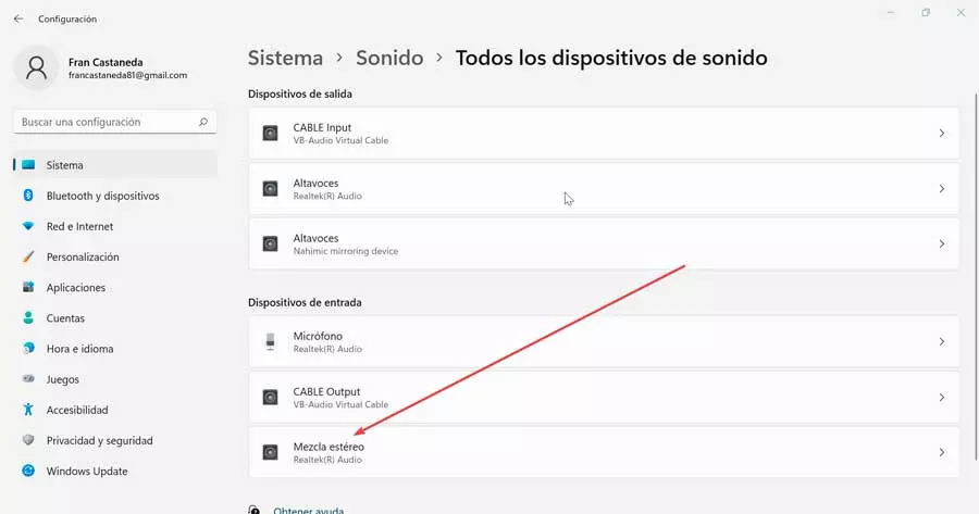 Ativar mix estéreo no Windows 11