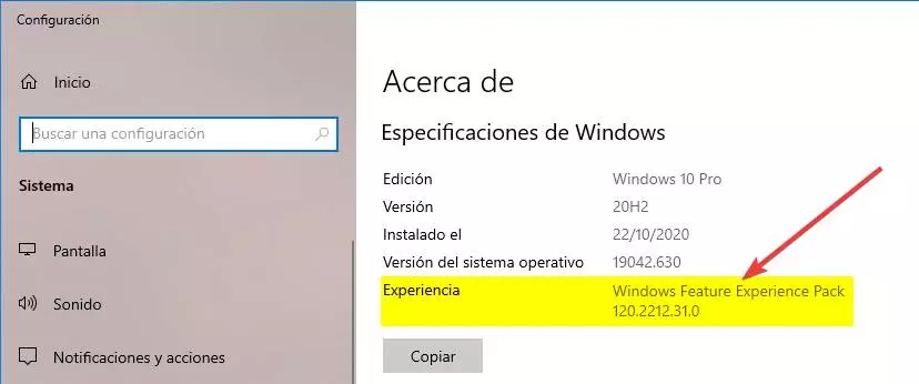 Windows Feature Experience Pakki W10