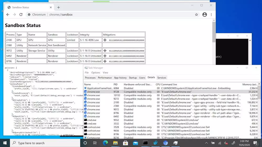 Chrome Hardware-enforce Protection Stack Protection