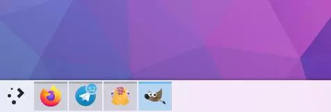 KDE Plasma 5.20 - Ikon Taskbar