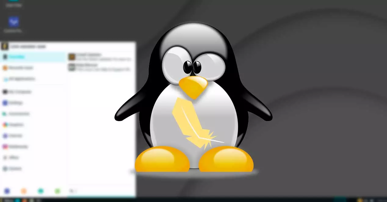 Tux on Linux Lite 5.0