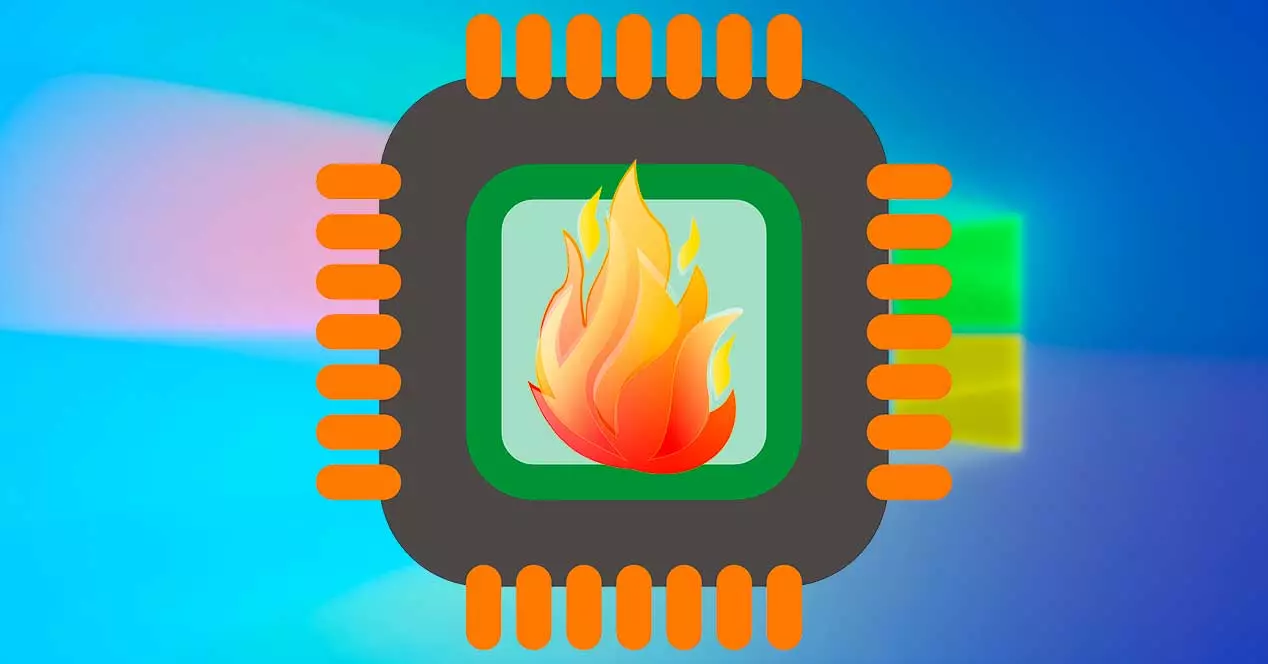 CPU Fire Windows 10