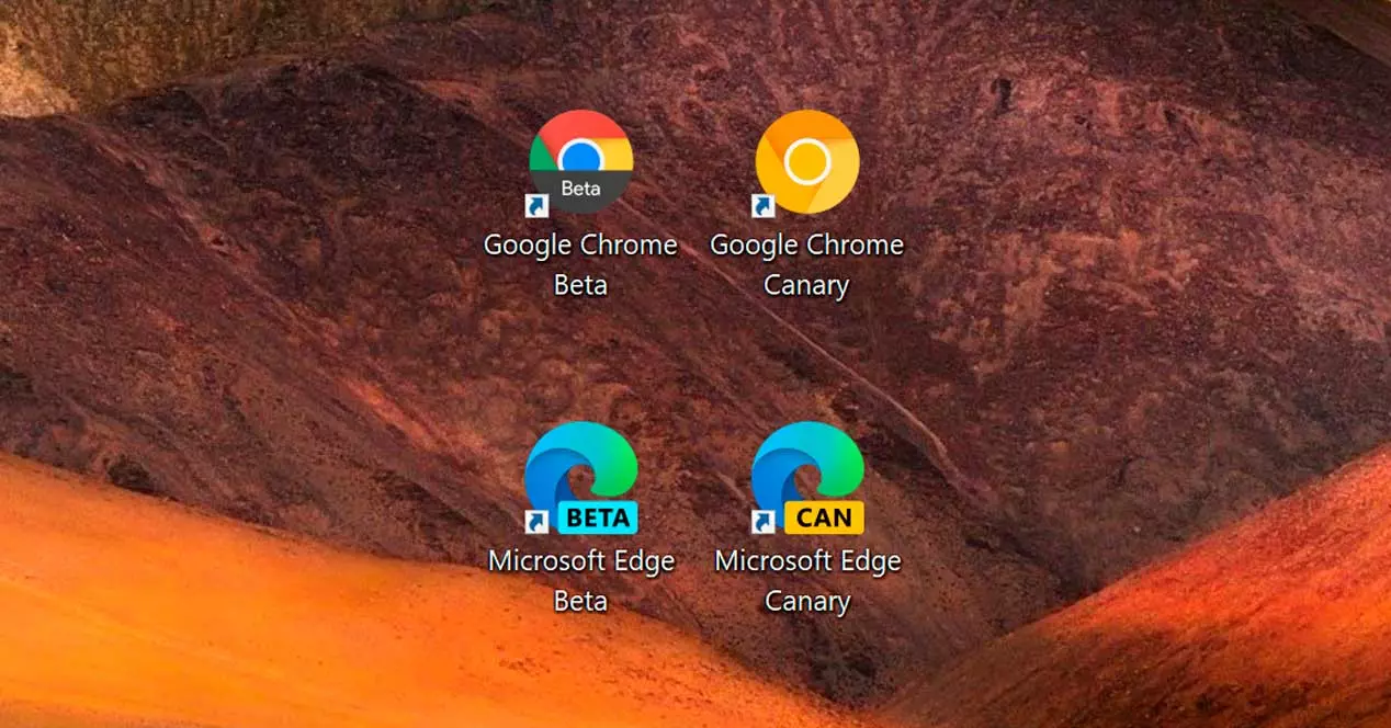 Chrome Edge Beta Canary