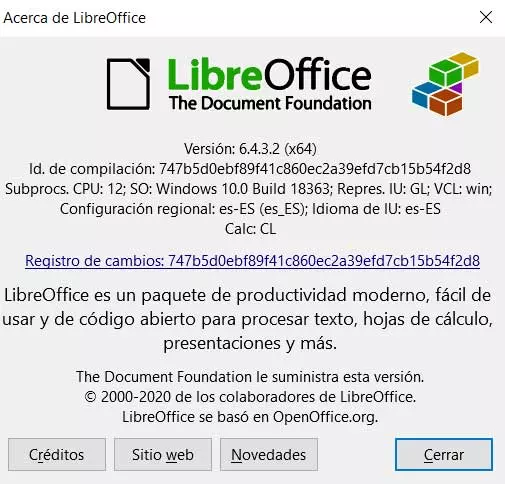 Libre Office 6.4.3