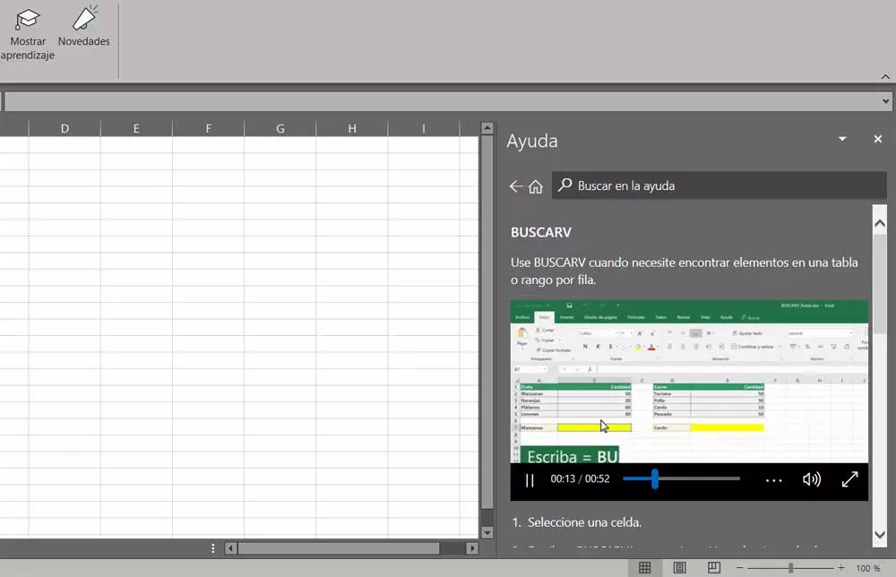 Excel wideo