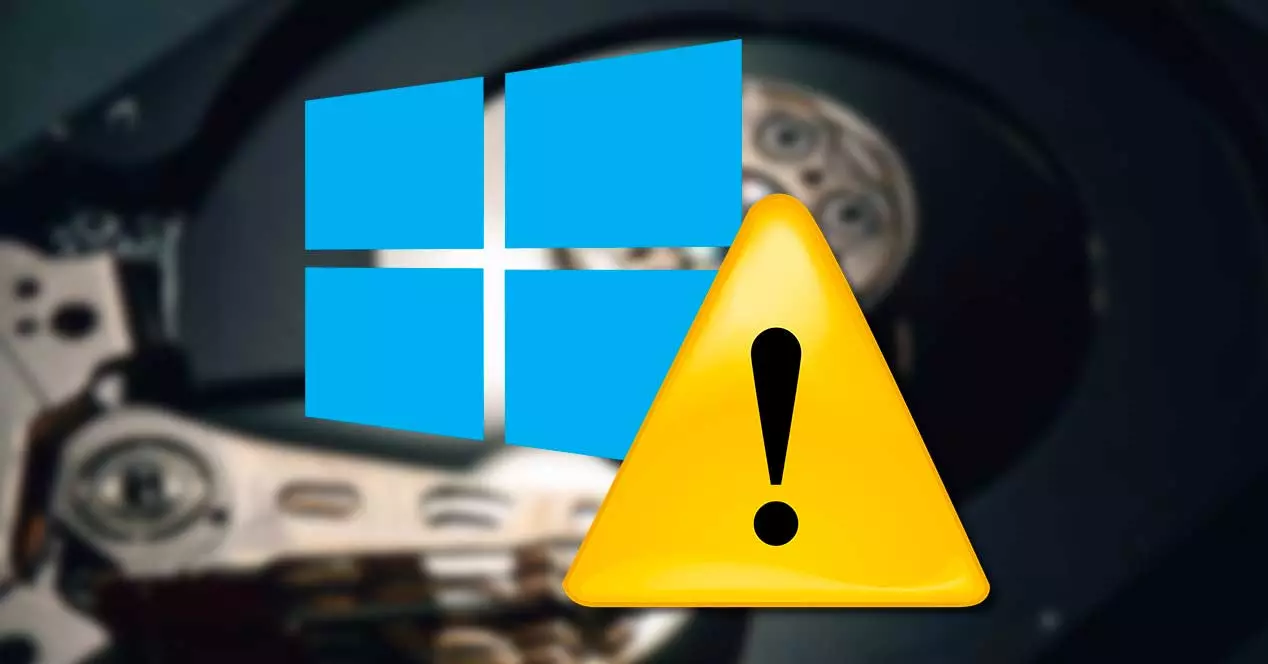 Windows 10 standžiojo disko klaida