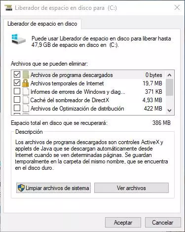 Disk Cleanup W10