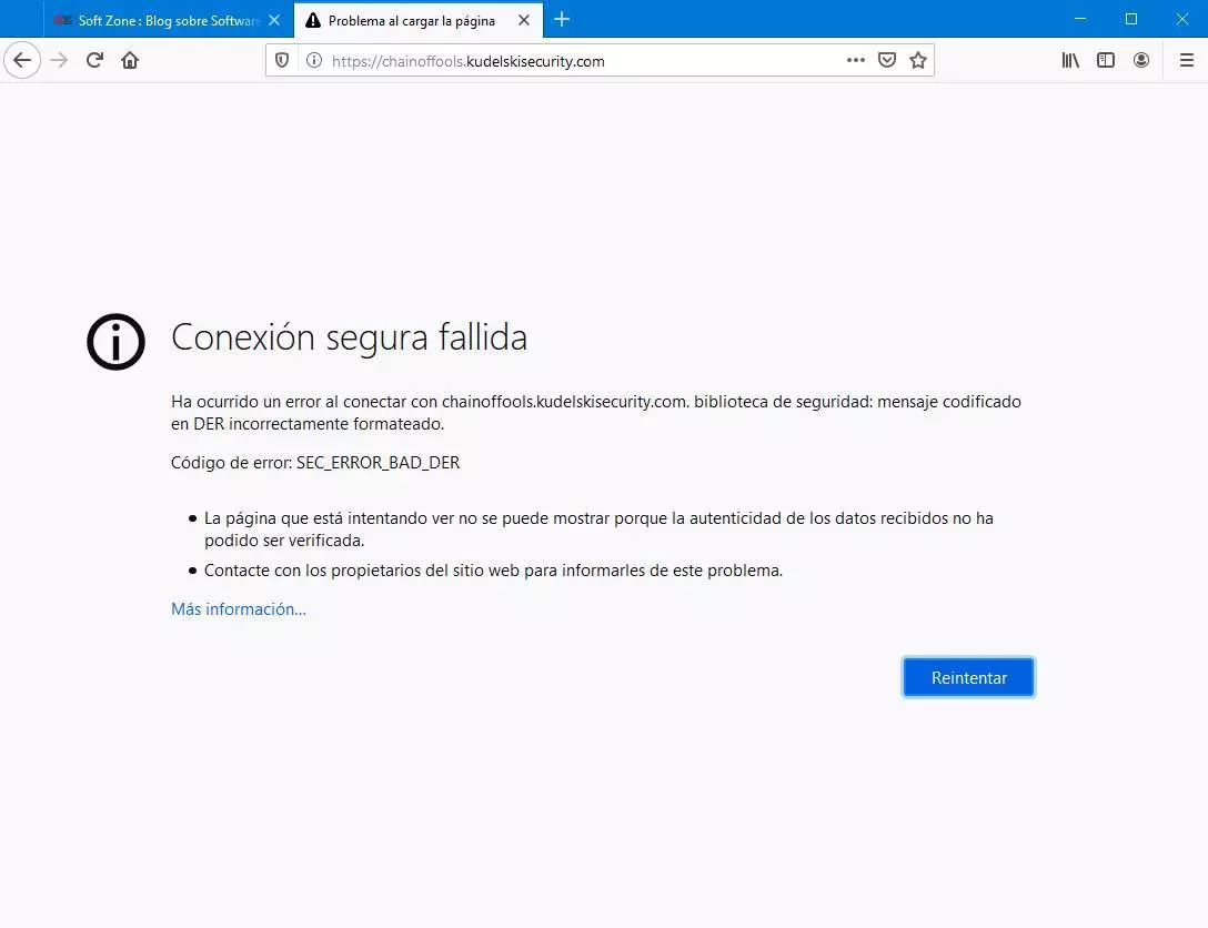 Firefox - Error sa seguridad ng certificate CVE-2020-0601