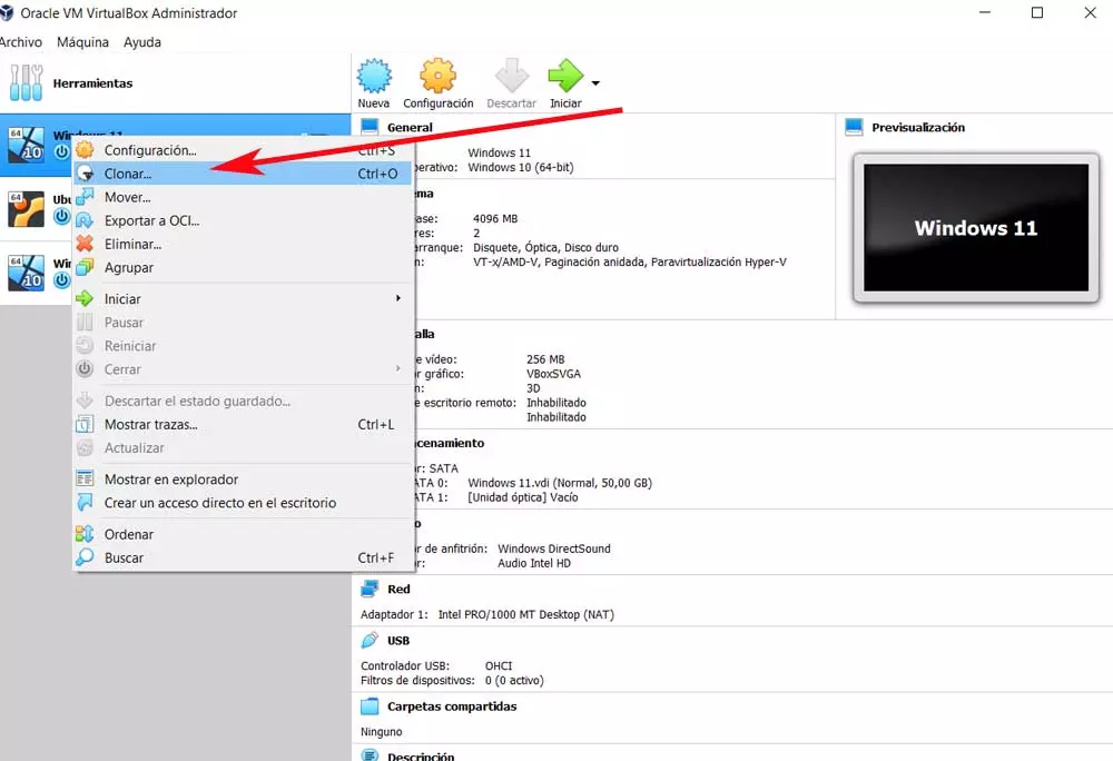 i-clone ang virtualbox