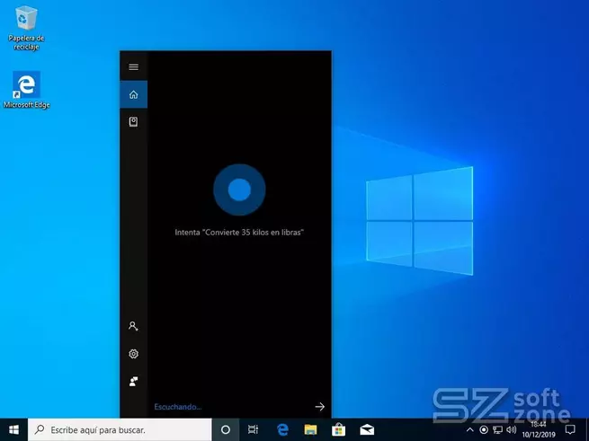 Windows 10 1909 vs 1507 - Cortana 1909 година