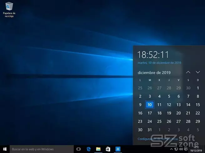 Windows 10 1909 ընդդեմ 1507 - 1507 օրացույց