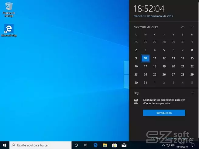 Windows 10 1909 vs 1507 - 1909 календар