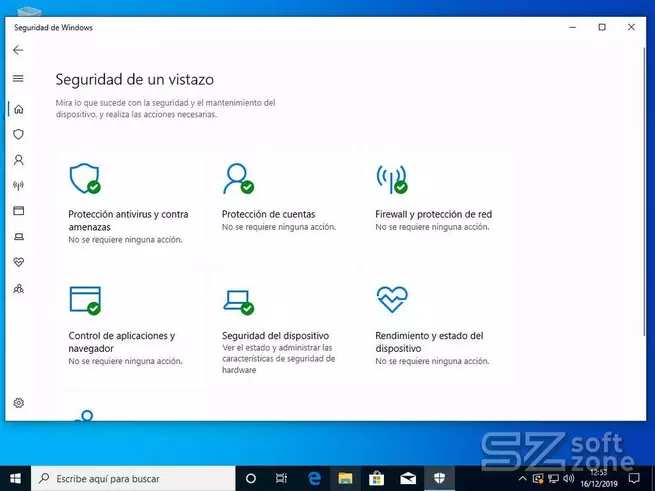 Windows 10 1909 супраць 1507 - Windows Defender 1909