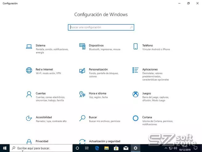 Windows 10 1909 vs 1507 - 1909 Configuration