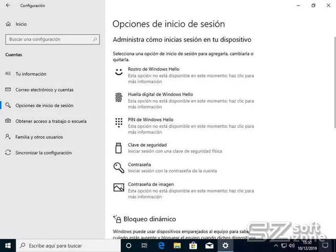 Windows 10 1909 vs 1507 - 1909 seguridad sa pag-login