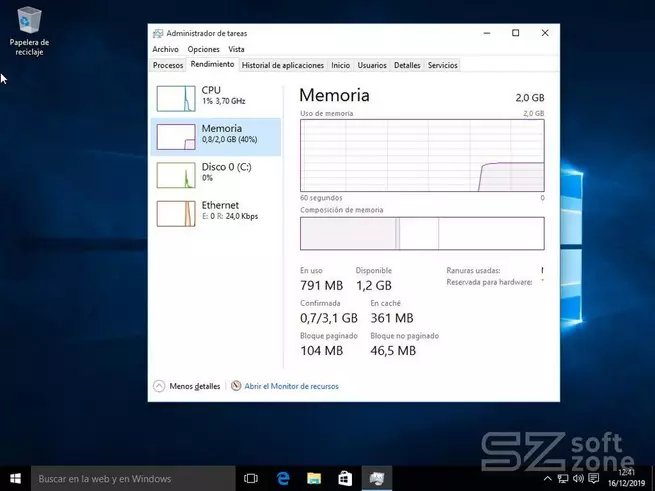 Windows 10 1909 проти 1507 - ram 1507