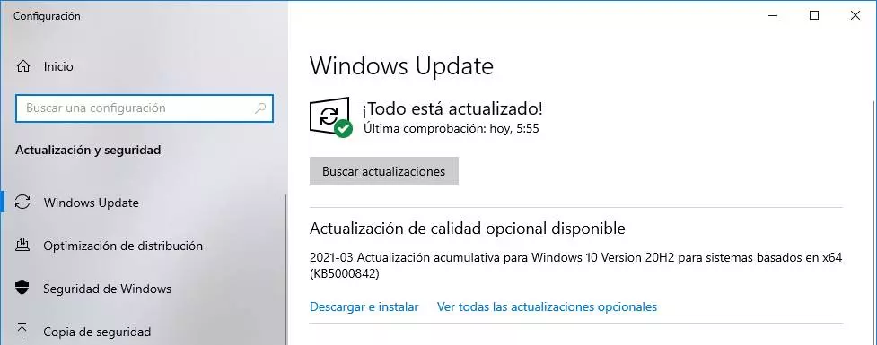 Hloov kho KB5000842 Windows 10