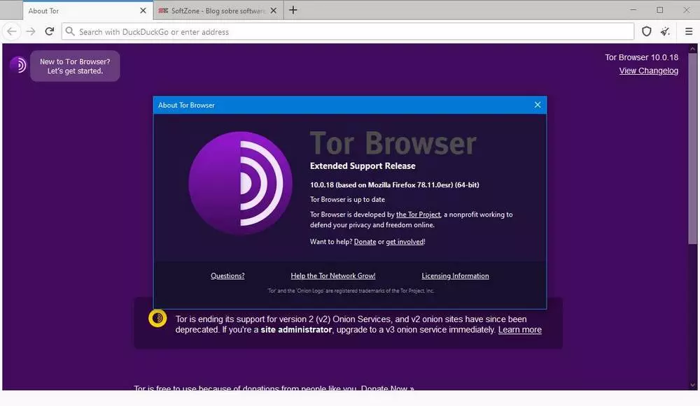 Tor Браузер 10.0.18