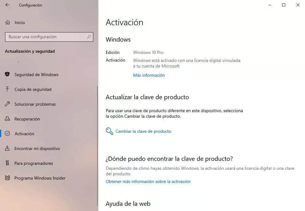 Activering van de Windows 10-sleutel