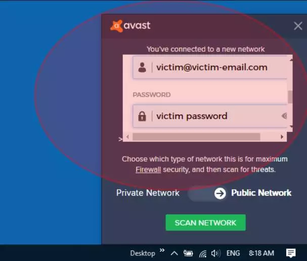 Avast XSS leochaileacht pasfhocal