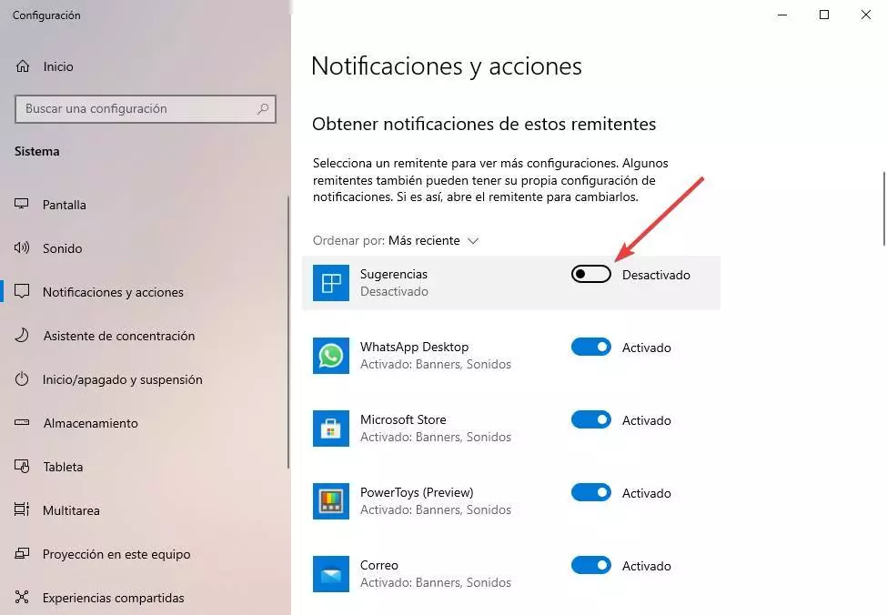 Letsani malingaliro a machenjezo Windows 10