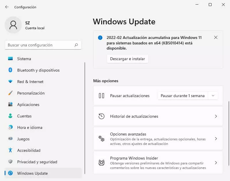 Windows 11 eguneratzea