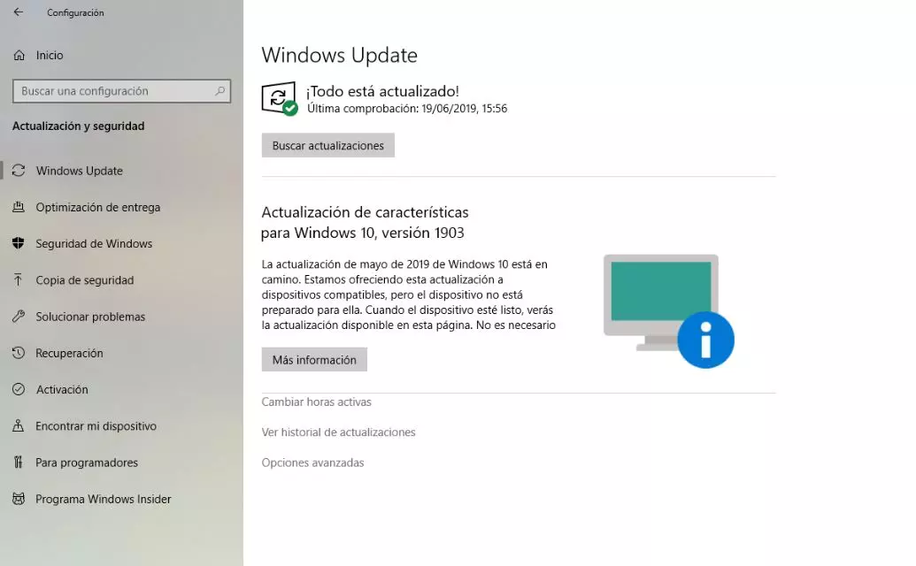 ಹೊಂದಾಣಿಕೆಯಾಗದ ಸಂದೇಶ Windows 10 ಮೇ 2019 ನವೀಕರಣ