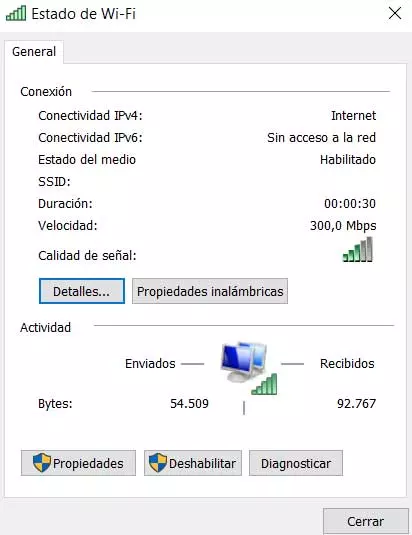 wifi-status internettforbindelse