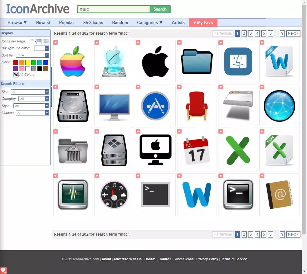 IconArchive icones macOS