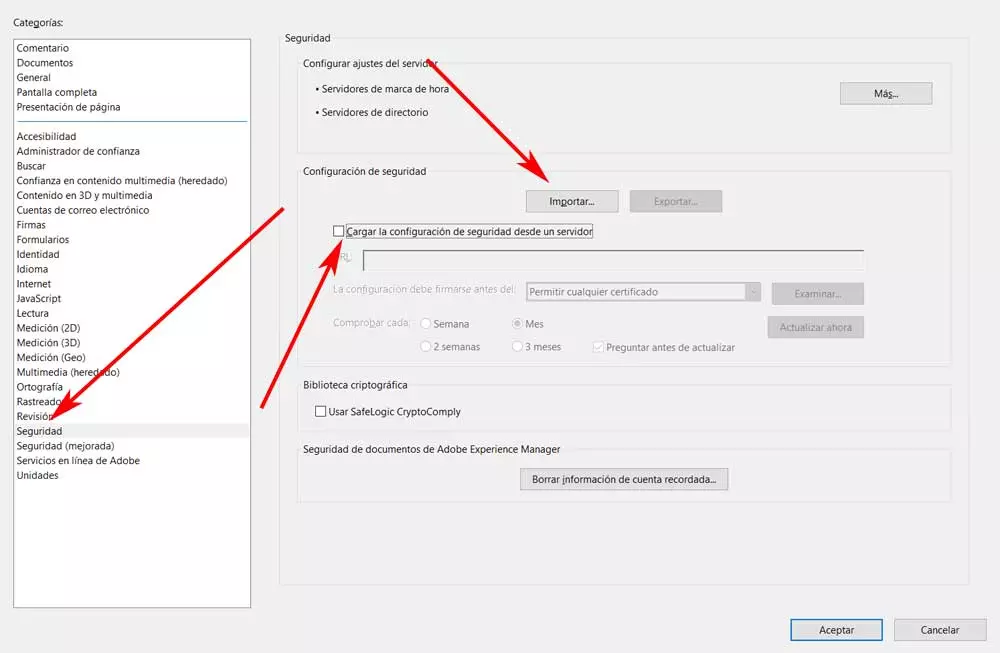 import configuration