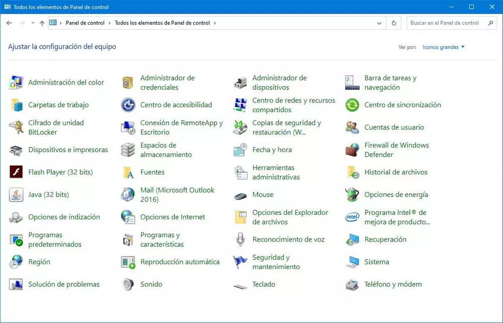 Työkalut Ohjauspaneeli Windows 10