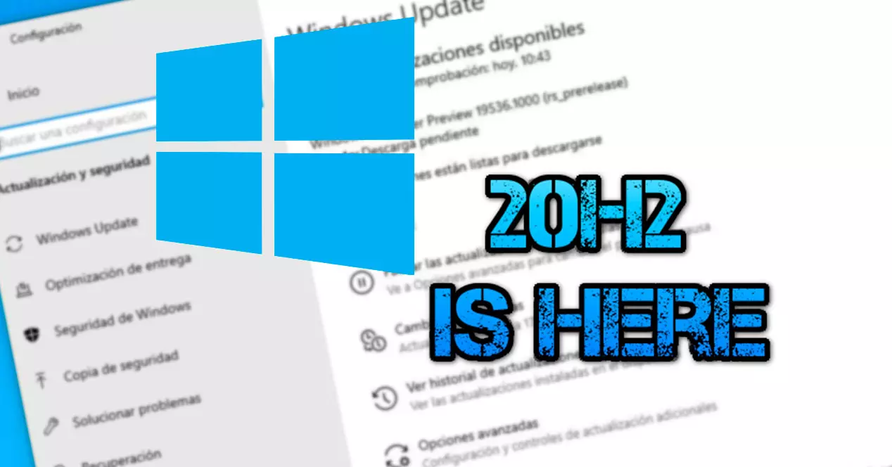 Windows 10 20H2 pirmā versija