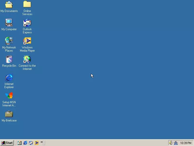 Windows ME töölaud