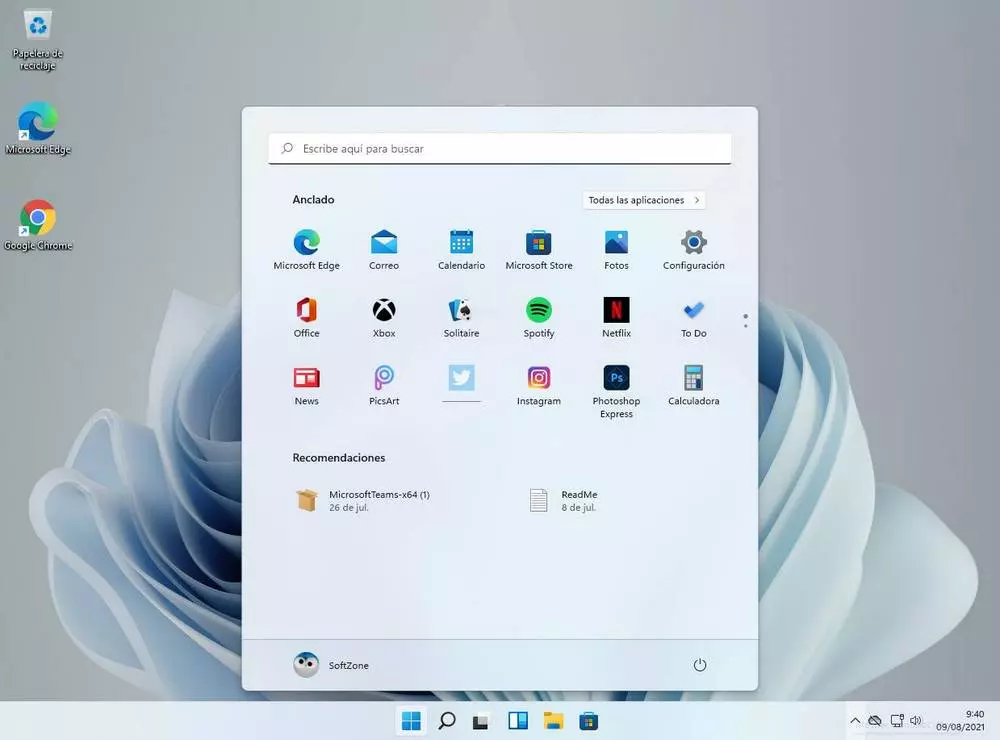 Windows 11 Start Menu