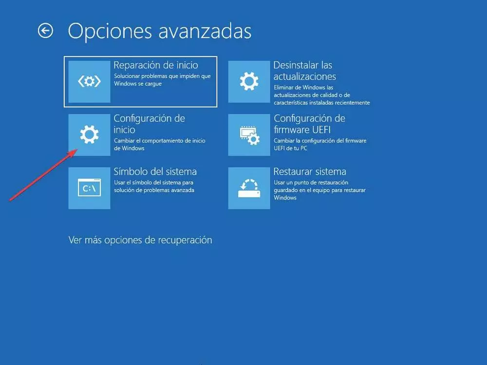 Windows 10 రికవరీ ఎంపికలు - 3