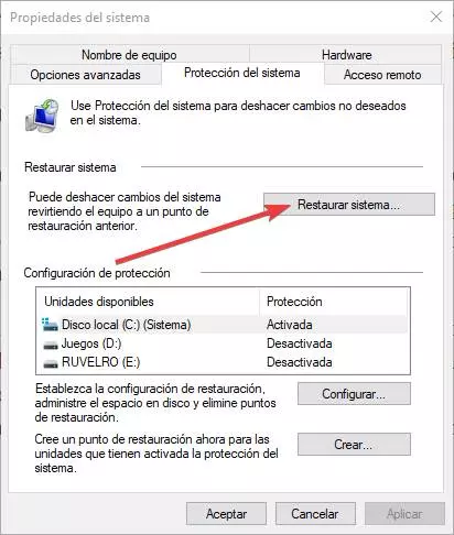 Dzosera sisitimu kune yakapfuura mamiriro mukati Windows 10