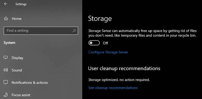 คำแนะนำผู้ใช้ Sensor Storage W10