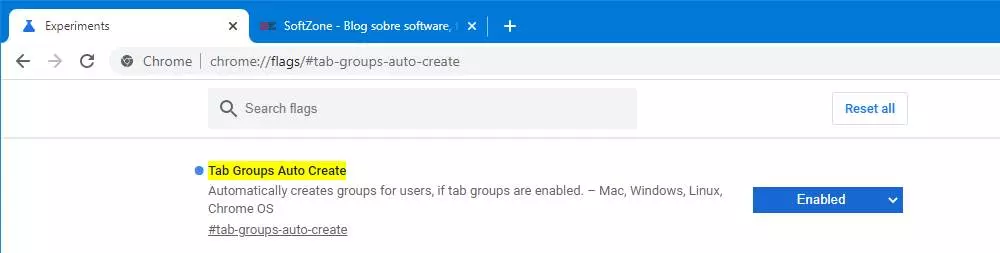 Grupuri de file Chrome Creare automată