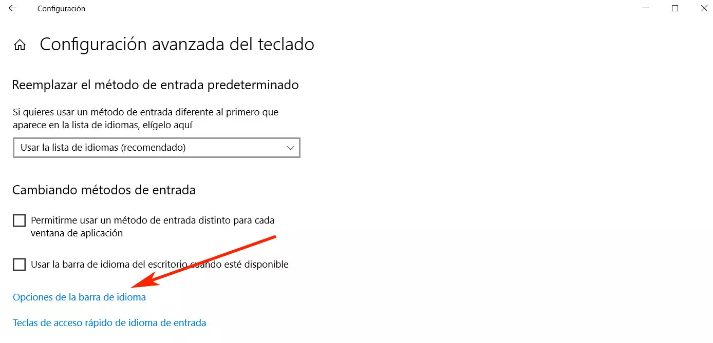 Pasek języka systemu Windows 10