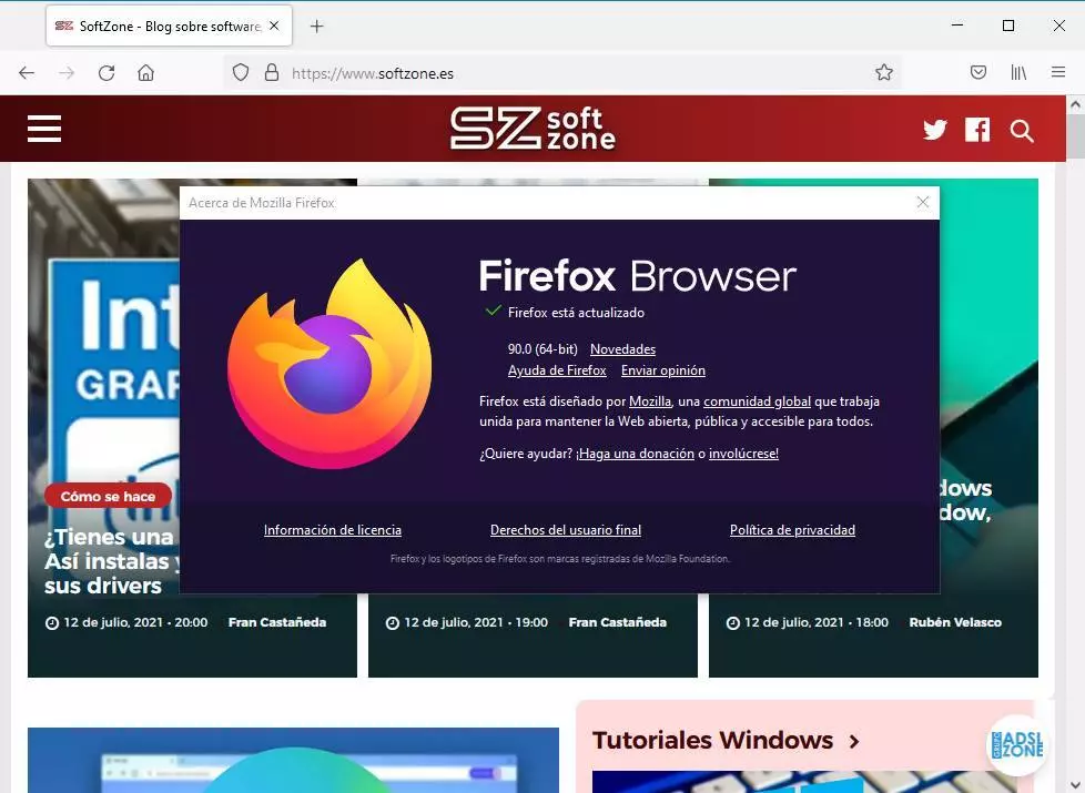 Firefox 90