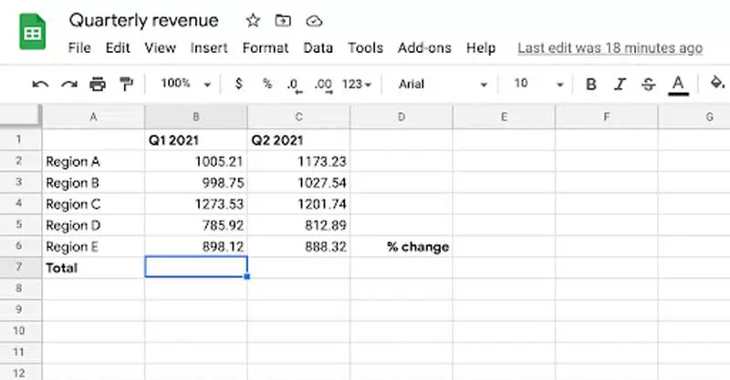 智能建议 Google 表格